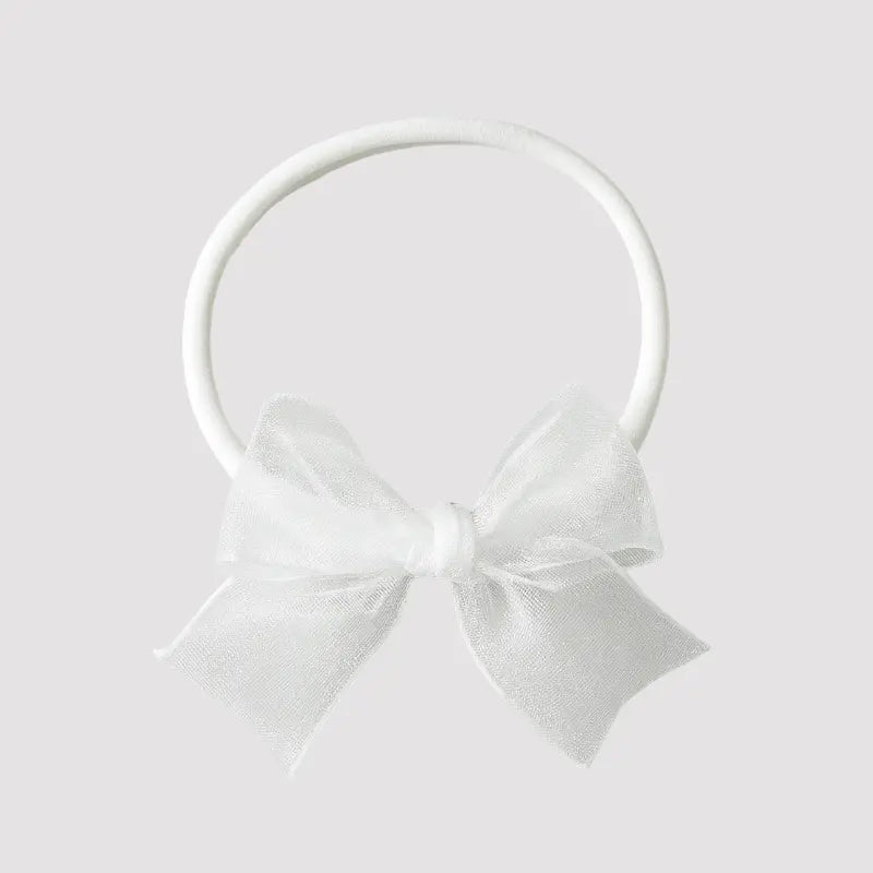 Lacinho Bebê Princesa White Delicadeza e Elegância para o Look da Sua ...